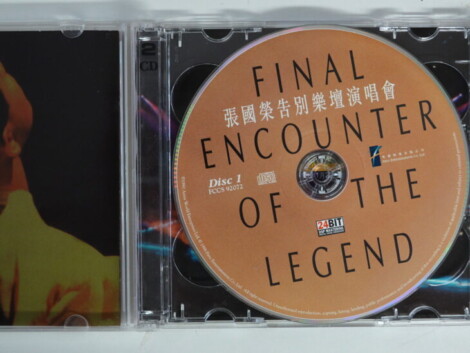 レスリー・チャンの1980年代に歌手活動をしていた時のCD「FINAL ENCOUNTER OF THE LEGEND」 ｜古本買取店エーブック